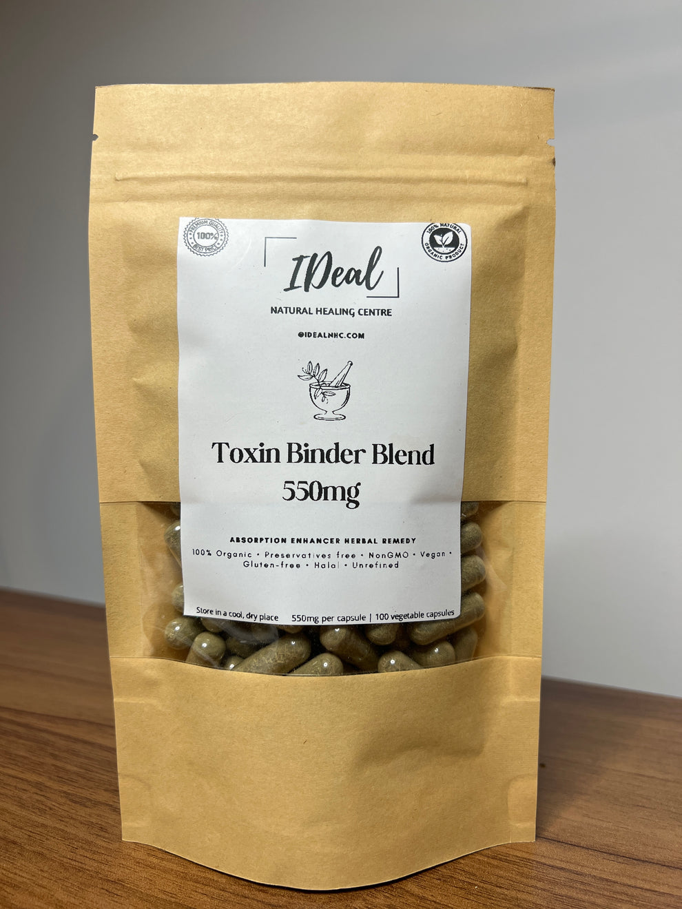 Detox herbal cleanse Heavy metal-Toxin binders- 100vegan capsules ...